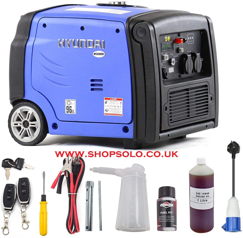 Hyundai HY3200SEi 3.2kW / 4kVA Portable Generator - SHOPSOLO UK
