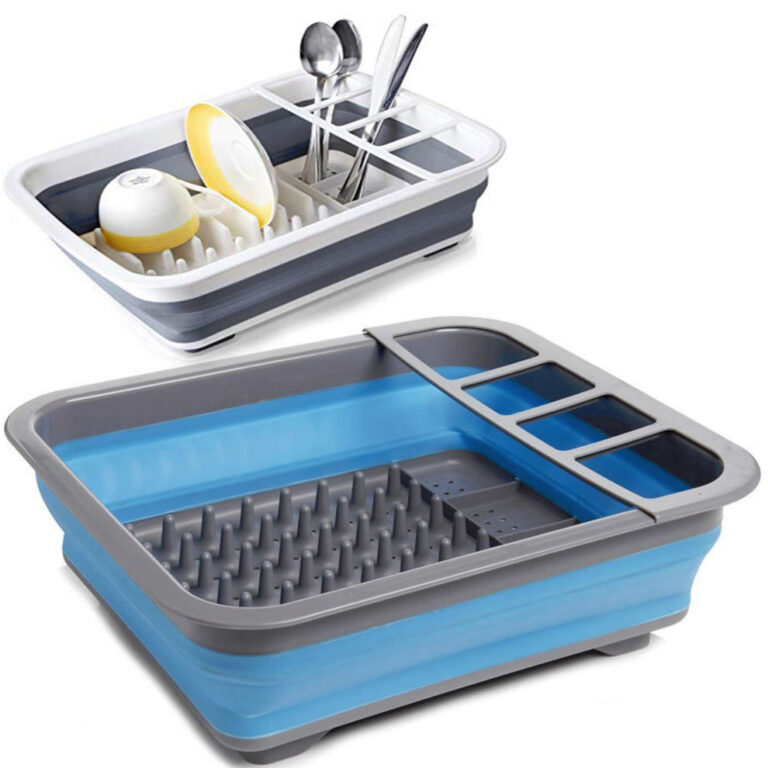 Collapsible Folding Silicone Dish Drainer Camping - SHOPSOLO UK