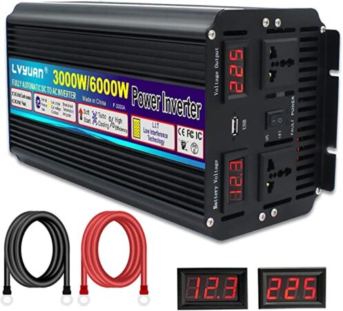 Power Inverter 3000W/6000W Peak - SHOPSOLO UK